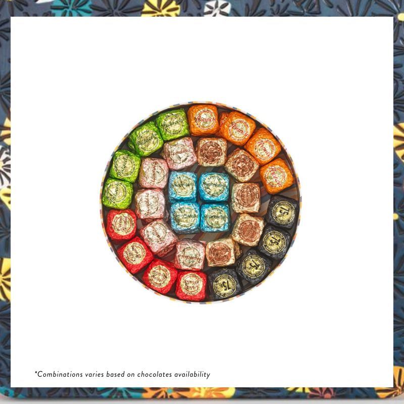 Murrine Large Round Giftbox with Assorted Chocoviar - Venchi Malaysia ...