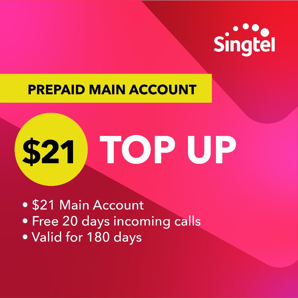 SingTel Prepaid Main Wallet Recharge - EASY MOBILE TOP-UP SG | Take App