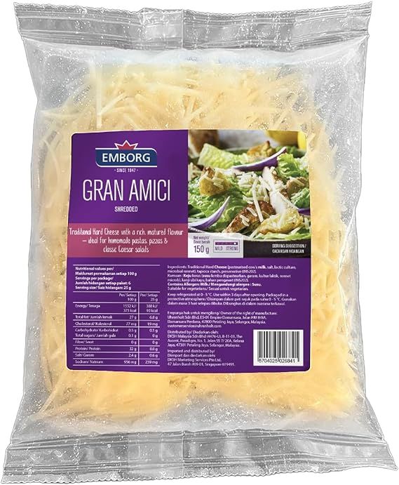 Emborg Shredded Gran Amici (Parmesan) 150g - Ying Bee Food Service (Denise)