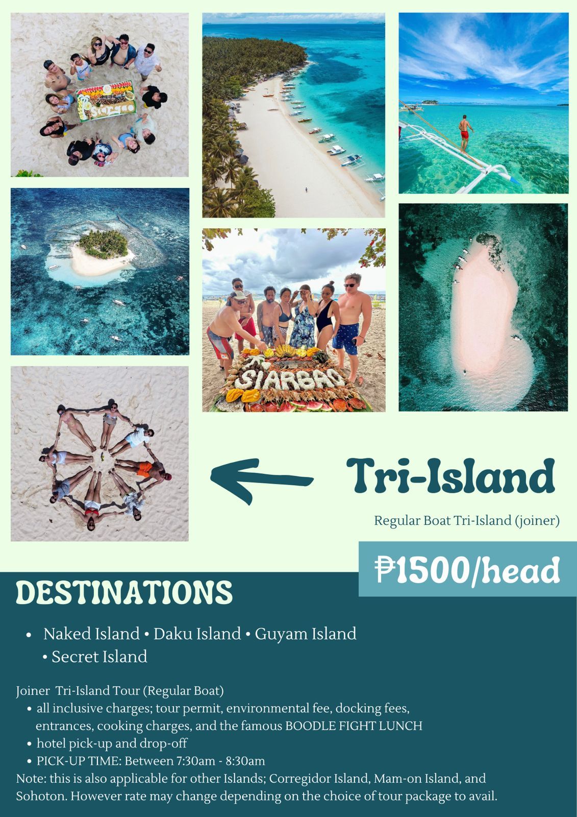 Tri-Island Tour - Siargao Events | Take App