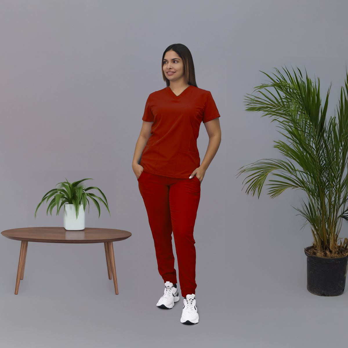 Red-y Or Not - Classic Red Scrub Set - Med Threads TT