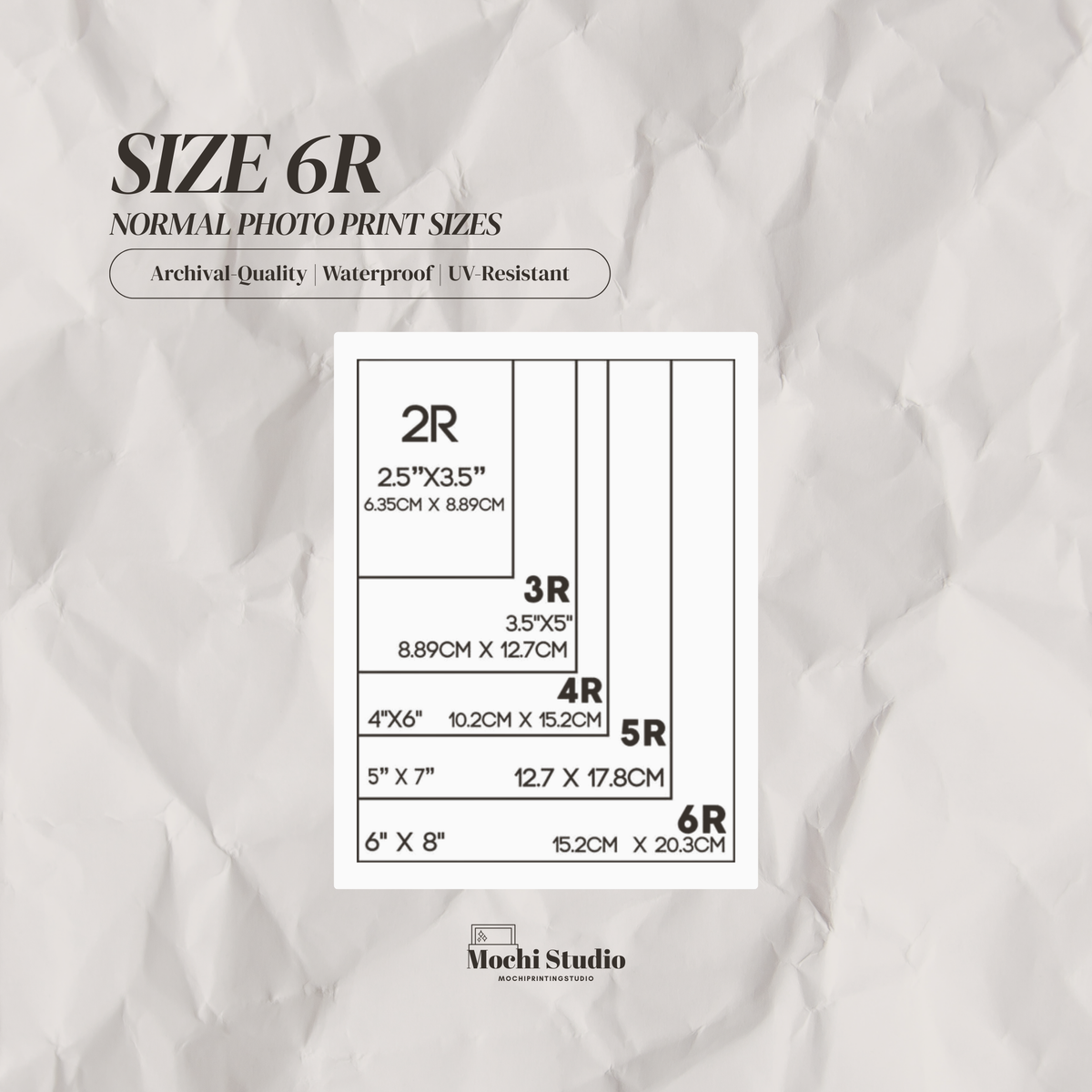 Size 6R - Mochi Printing Studio
