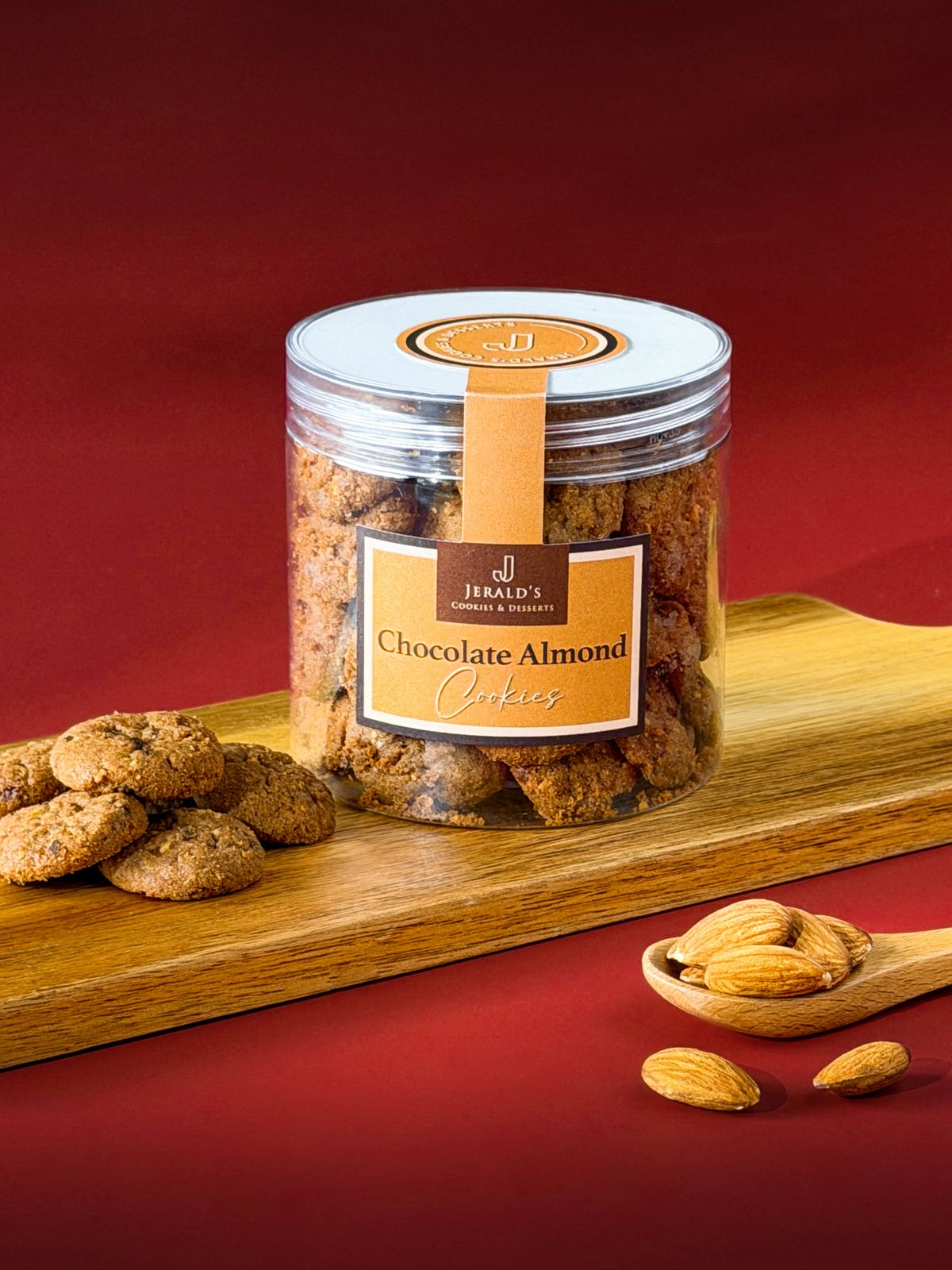Chocolate Almond Cookies - Jerald's Cookies And Desserts