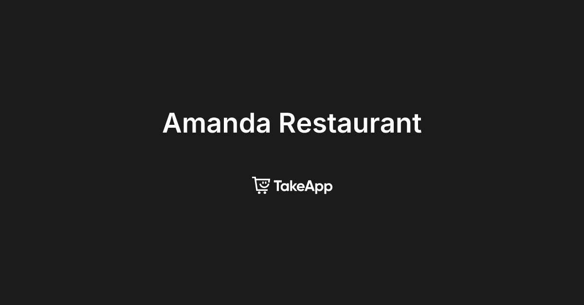 Amanda Restaurant | Take App