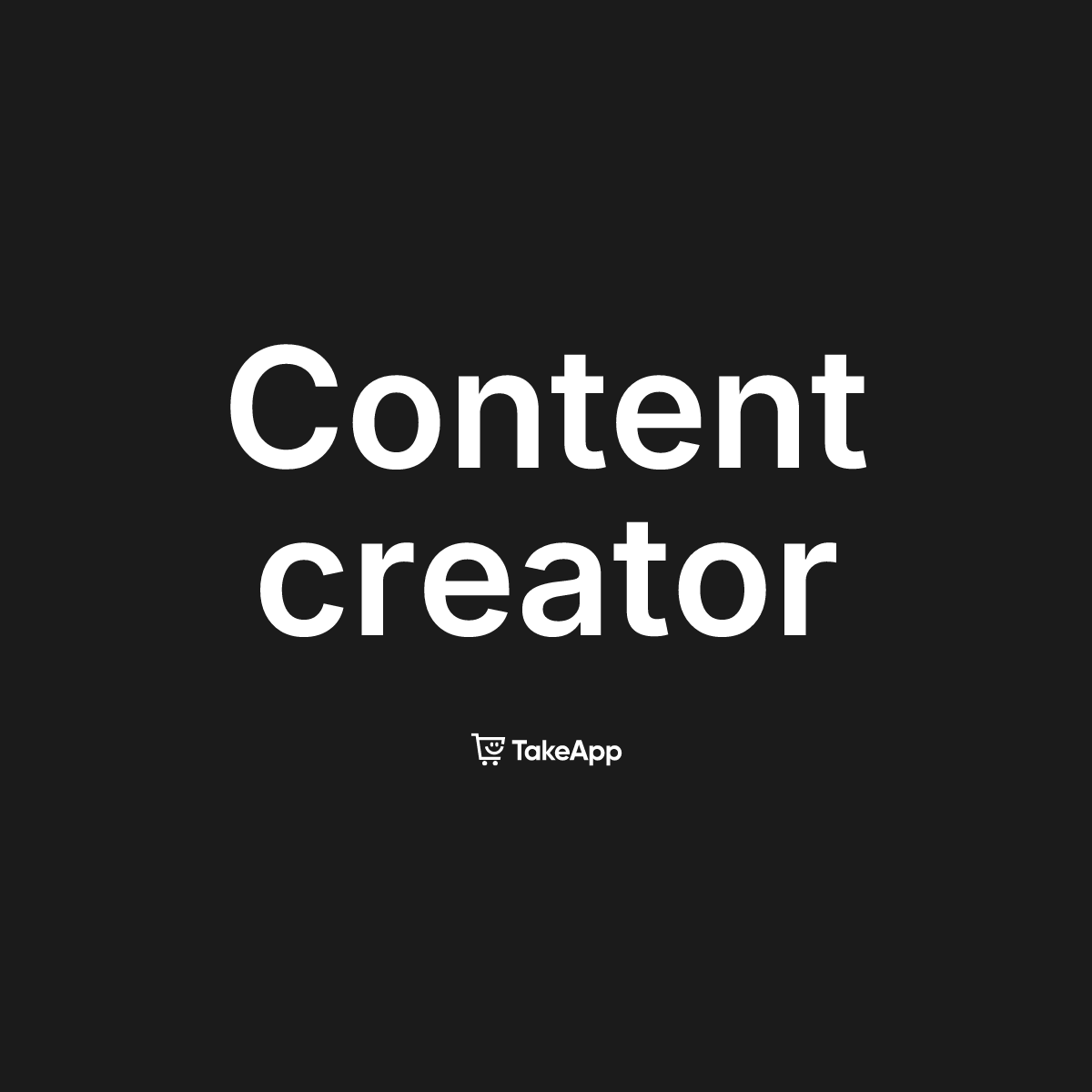 Content creator | Take App