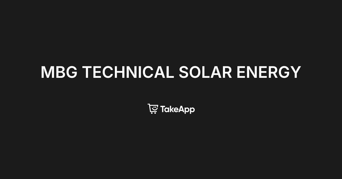 MBG TECHNICAL SOLAR ENERGY | Take App