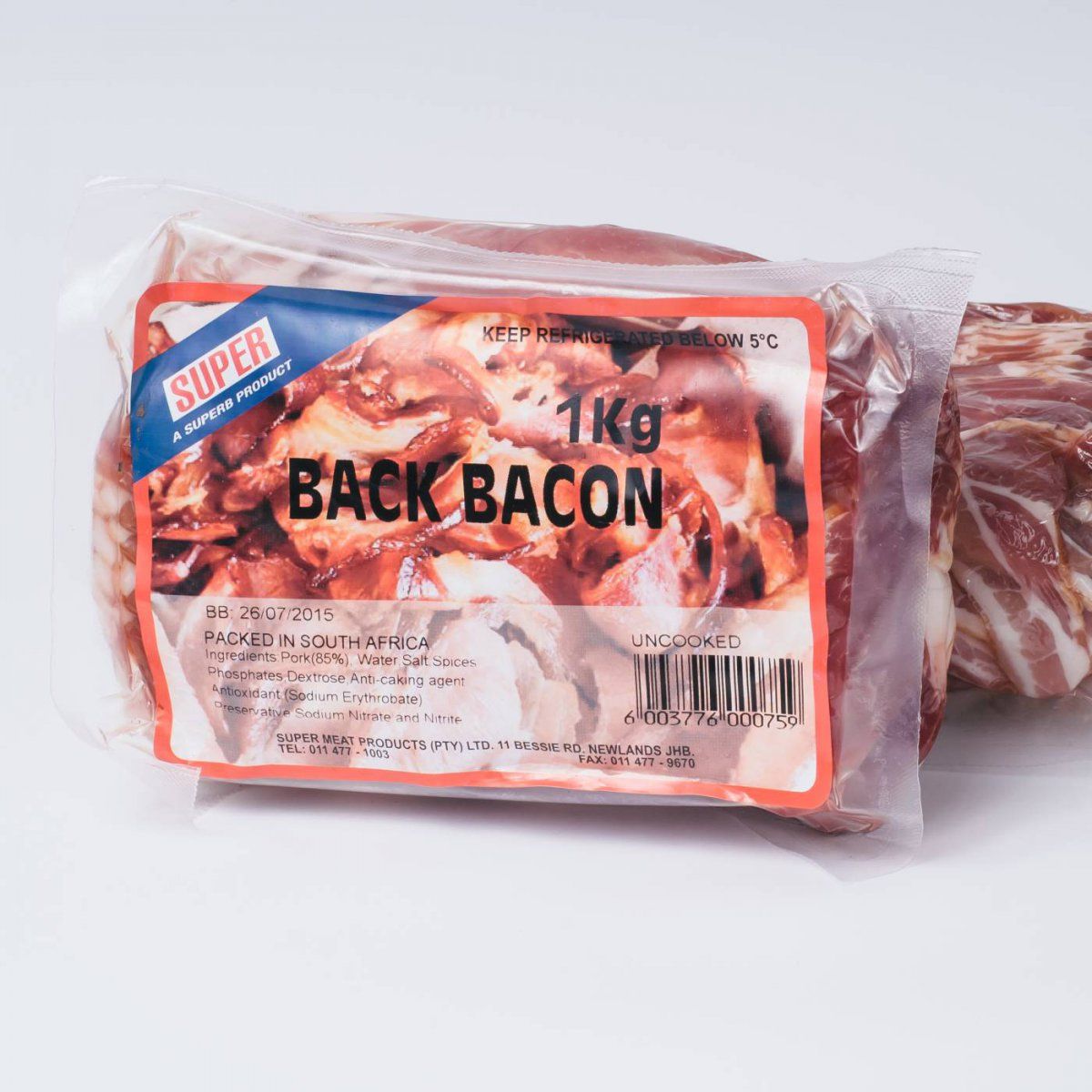 Super Meats Back Bacon - Express Wholesales