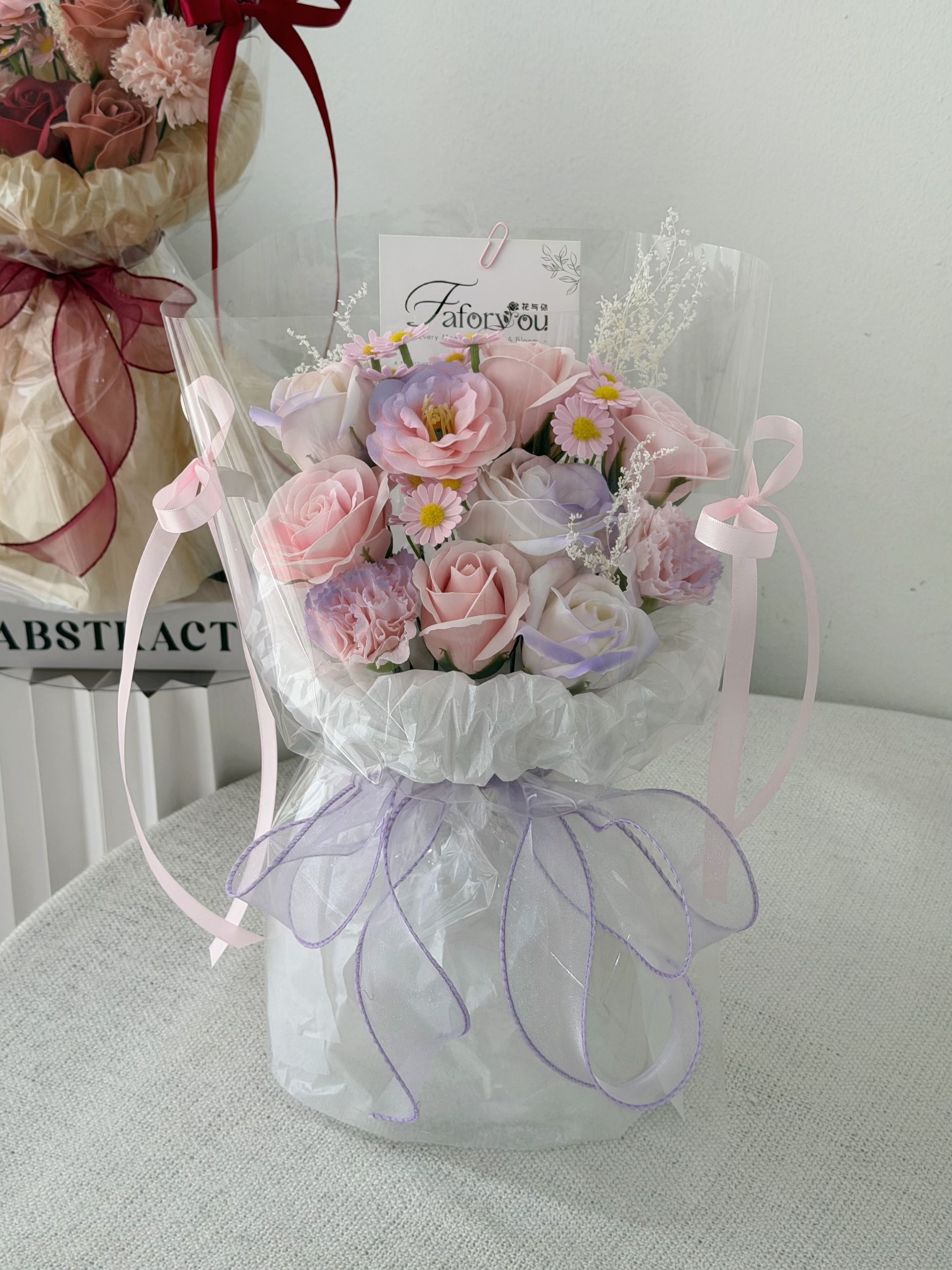 Mermaid Pink Pao Pao Mixed Bouquet | 粉色泡泡混搭花束 - FA FOR YOU